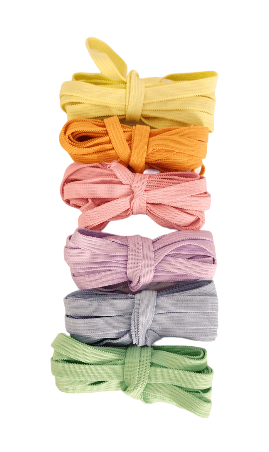 Kit elástico chato – tons pasteis – Armazém da Val