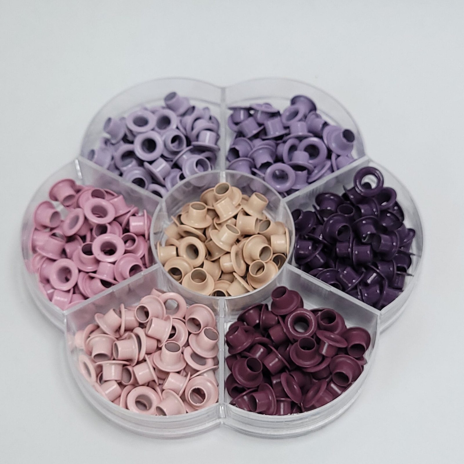 Kit do lilás ao violeta- 350 ilhós – grátis organizador flor – Armazém ...